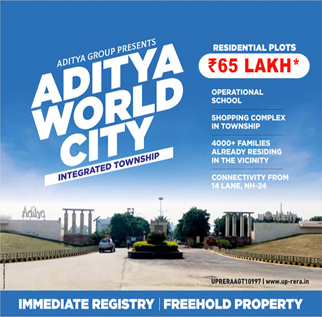 Aditya World City aditya park Town at NH-24 Plots & Apartment NH24 ...