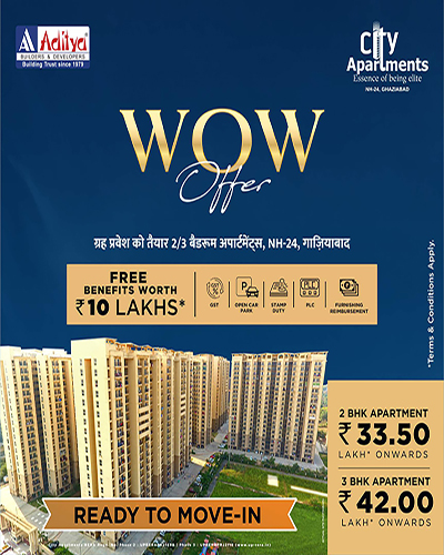 Aditya World City aditya park Town at NH-24 Plots & Apartment NH24 ...