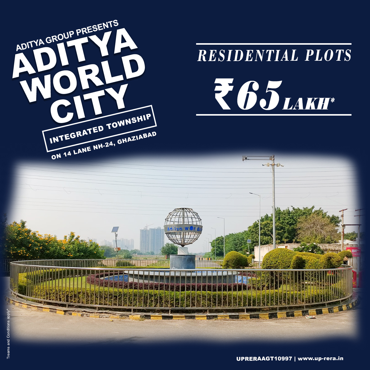 Aditya World City aditya park Town at NH-24 Plots & Apartment NH24 ...